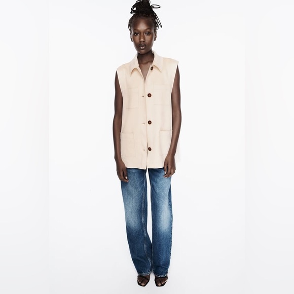 Zara | Jackets & Coats | Zara Faux Suede Vest | Poshmark